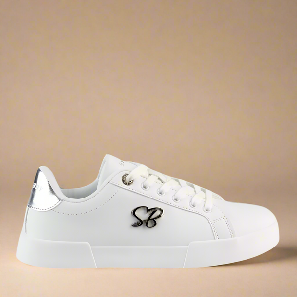Arrival - White Sissy Boy Sneaker – Saloojee Fashions